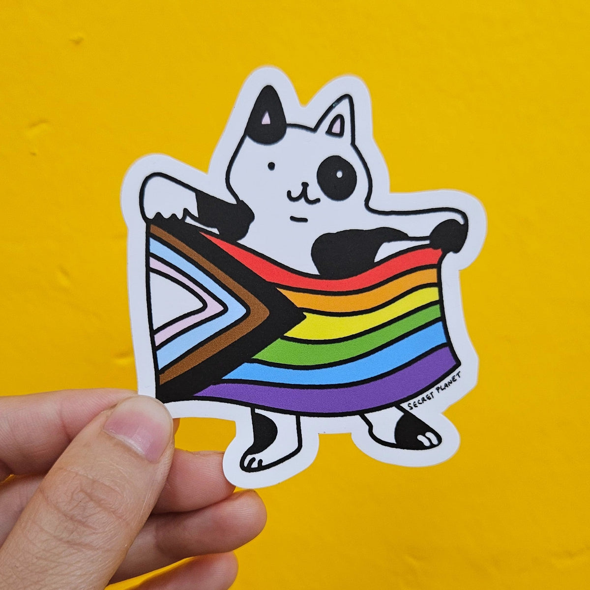 Rainbow Flag - Cat Pride Vinyl Sticker – Silver Antelope