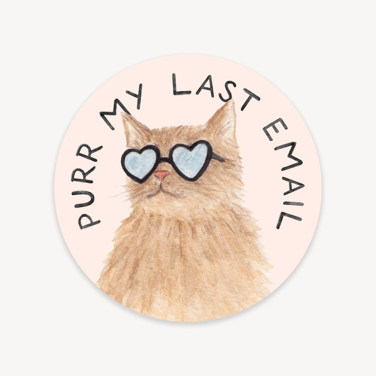 Purr My Last Email - Cat Vinyl Sticker – Silver Antelope