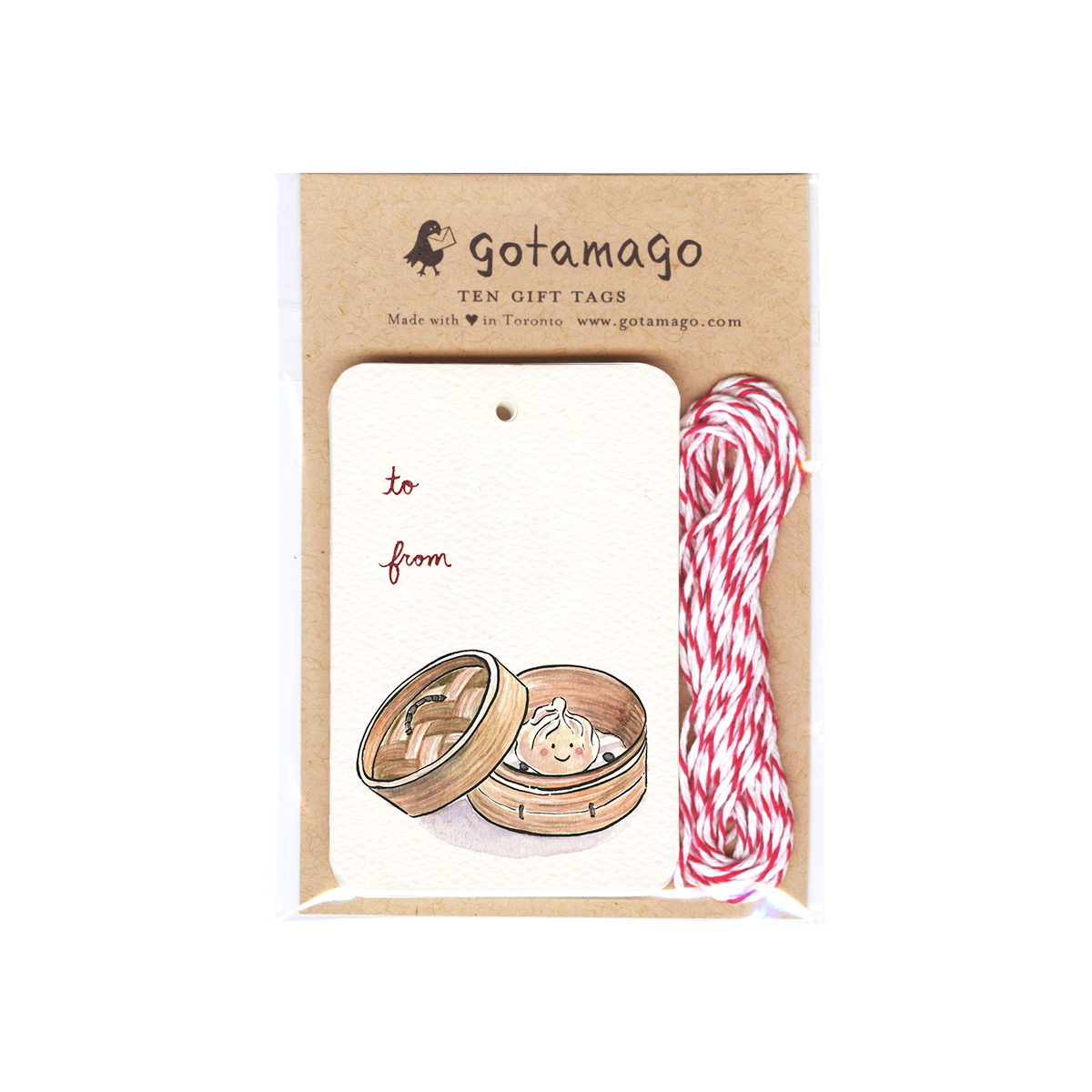 Baby Bao Gift Tags, Set of 10 – Silver Antelope