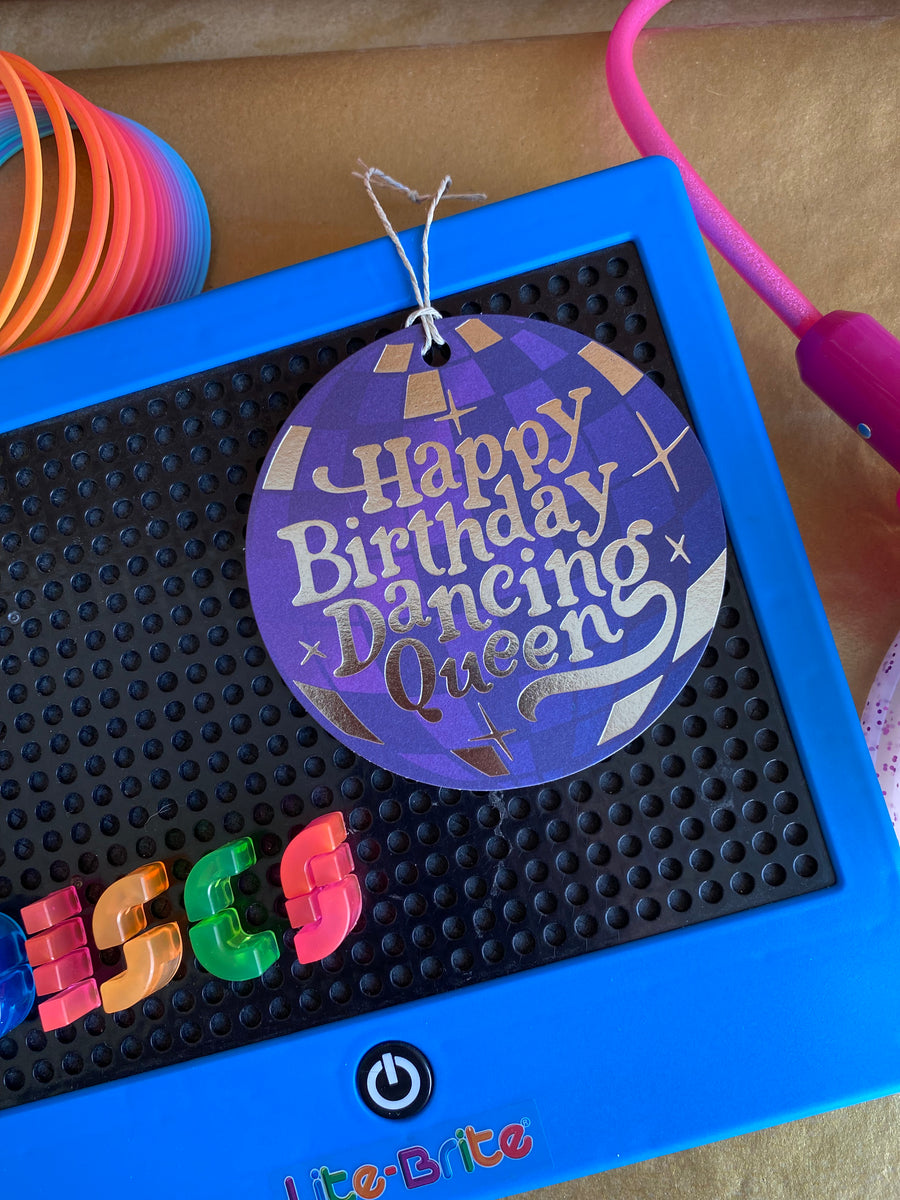 Dancing Queen Birthday Card – Silver Antelope