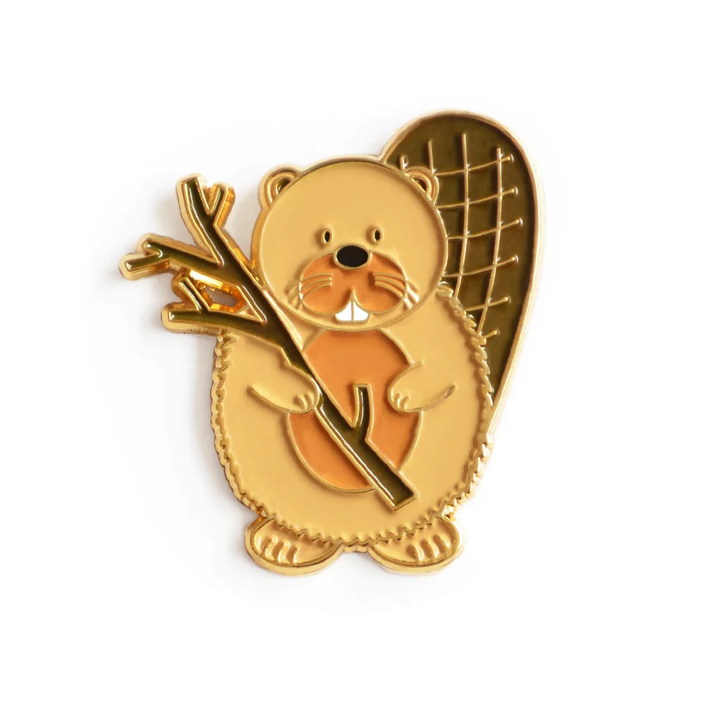 Beaver - Enamel Pin – Silver Antelope