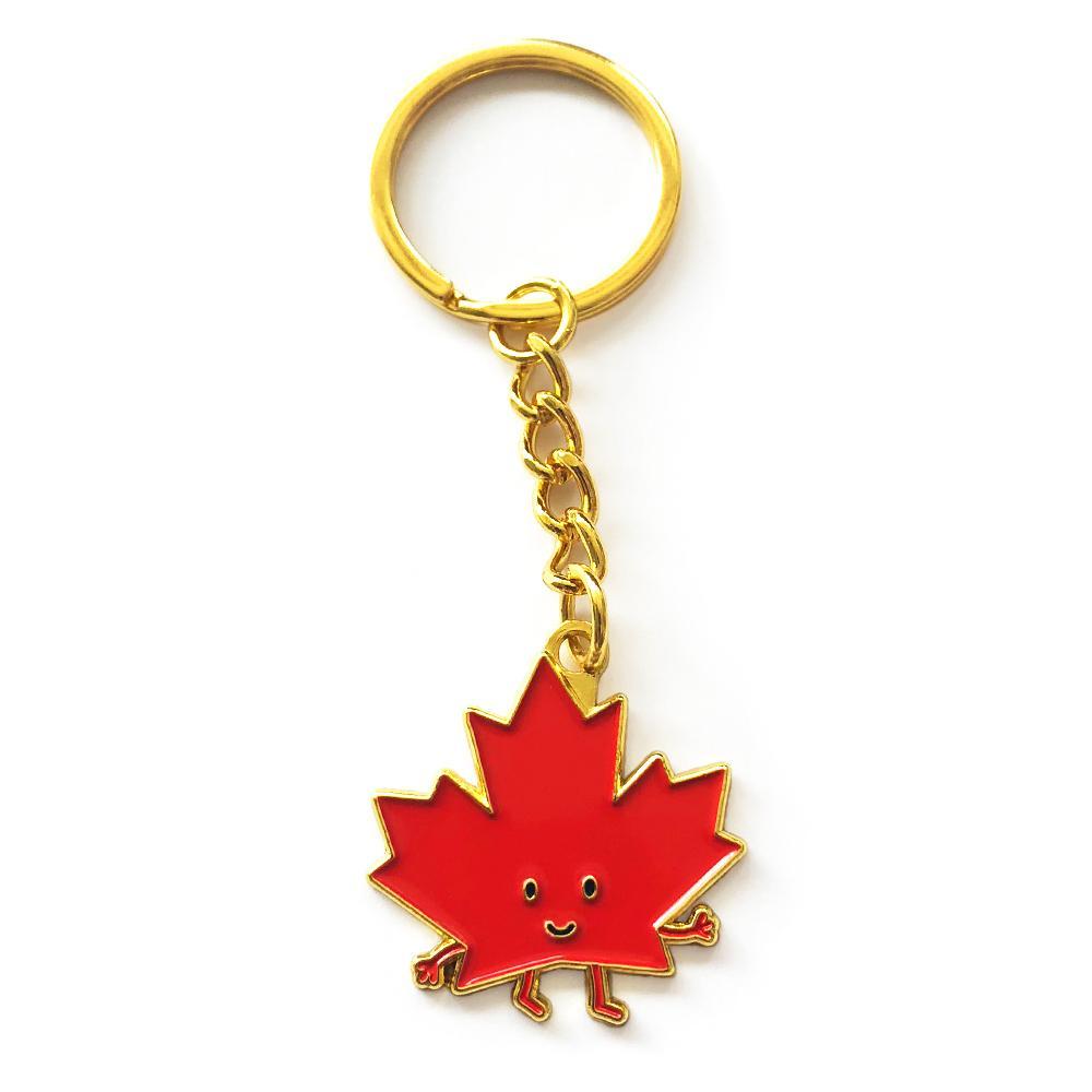 Maple Leaf - Canada Enamel Keychain – Silver Antelope