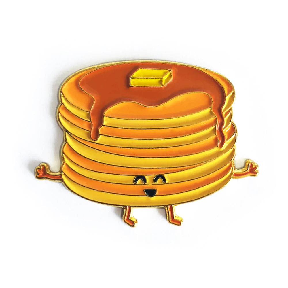 Pancake Stack - Enamel Pin – Silver Antelope